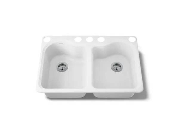 KOHLER Hartland 33" Undermount Double-bowl Kitchen Sink - One-color