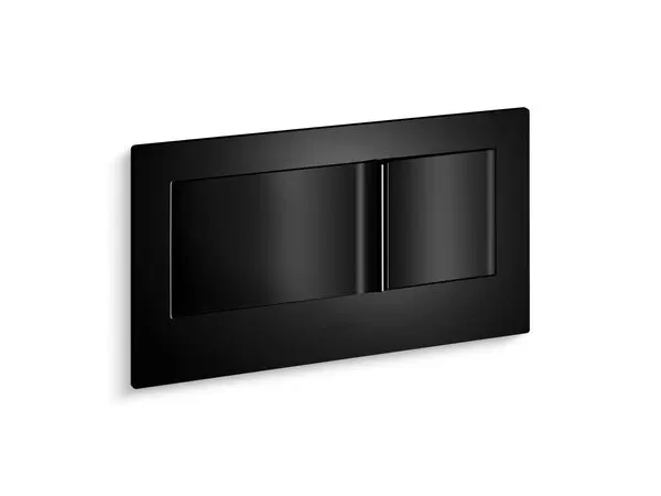 KOHLER Veil Flush Actuator Plate For 2"x6" In-wall Tank And Carrier System - Black Black