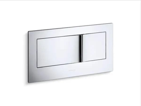 KOHLER Veil Flush Actuator Plate For 2"x6" In-wall Tank And Carrier System - Polished Chrome