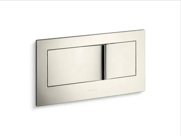 KOHLER Veil Flush Actuator Plate For 2"x6" In-wall Tank And Carrier System - Vibrant Polished Nickel