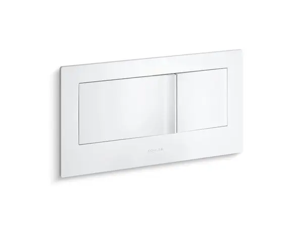 KOHLER Veil Flush Actuator Plate For 2"x6" In-wall Tank And Carrier System - White