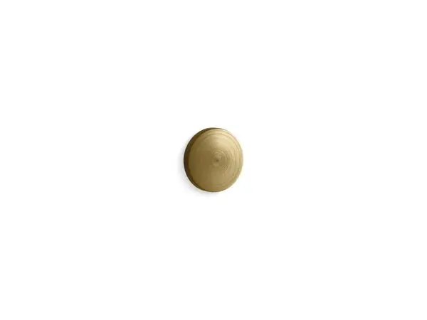 KOHLER Iron Plains Overflow Cap For Iron Plains Bathroom Sinks - Vibrant Brushed Moderne Brass
