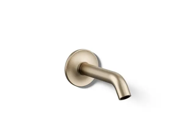 KOHLER Purist Wall-mount Bath Spout - Vibrant Brushed Bronze