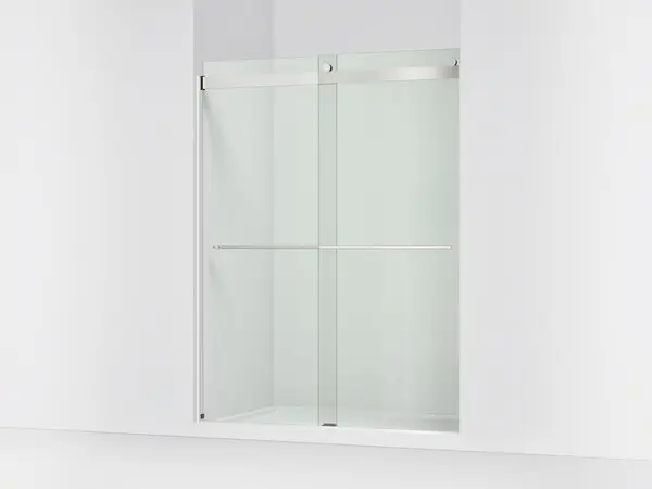 KOHLER Levity Plus Frameless Sliding Shower Door, 77-9/16" H X 56-5/8 59-5/8" W, With 5/16"-thick Crystal Clear Glass - One-color