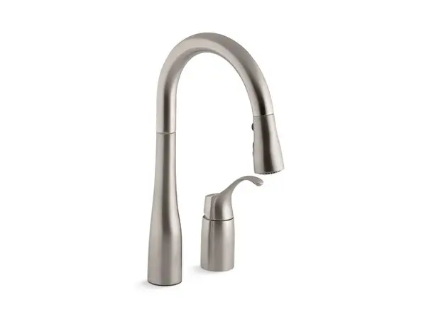 KOHLER Simplice Pull-down Bar Sink Faucet With Three-function Sprayhead - One-color