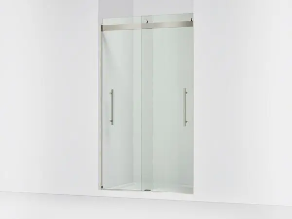 KOHLER Levity Plus Frameless Sliding Shower Door, 81-5/8" H X 44-5/8 47-5/8" W, With 3/8"-thick Crystal Clear Glass - One-color