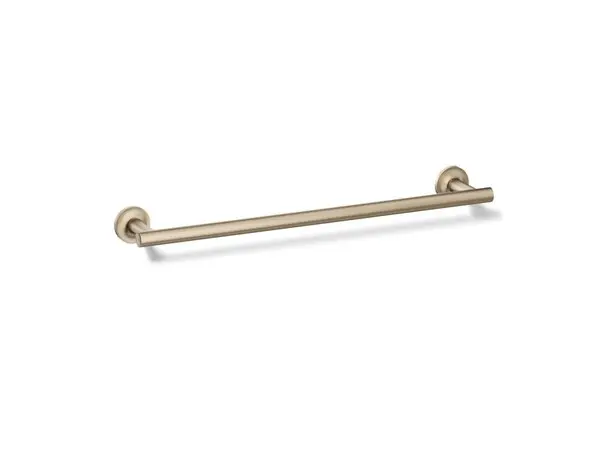 KOHLER Purist 18" Towel Bar - Vibrant Brushed Bronze