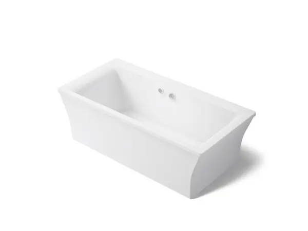 KOHLER Stargaze 72" X 36-1/4" Freestanding Bath With Bask Heated Surface And Fluted Shroud - One-color
