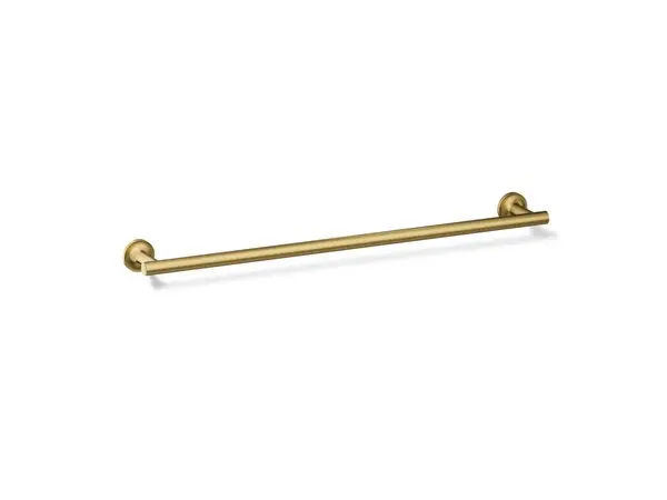 KOHLER Purist 24" Towel Bar - Vibrant Brushed Moderne Brass