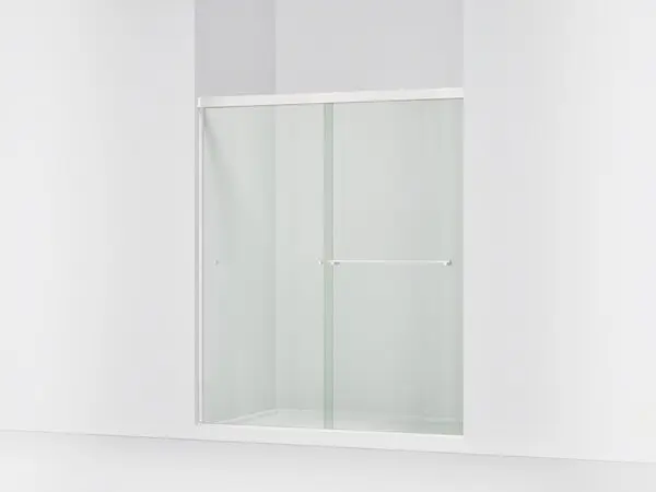 KOHLER Revel Sliding Shower Door, 70" H X 56-5/8 59-5/8" W, With 1/4" Thick Crystal Clear Glass - One-color