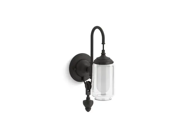 KOHLER Artifacts One-light Adjustable Sconce - Matte Black