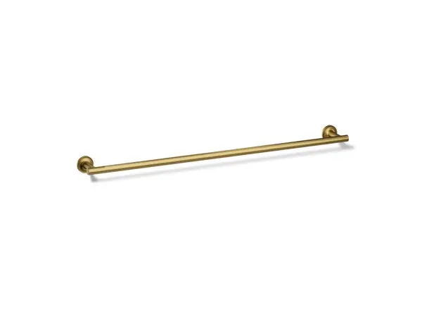 KOHLER Purist 30" Towel Bar - Vibrant Brushed Moderne Brass