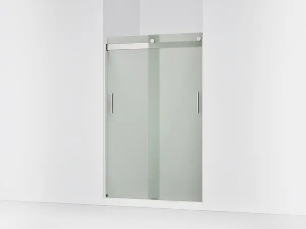 KOHLER Levity Sliding Shower Door, 74" H X 43-5/8 47-5/8" W, With 1/4" Thick Frosted Glass - One-color