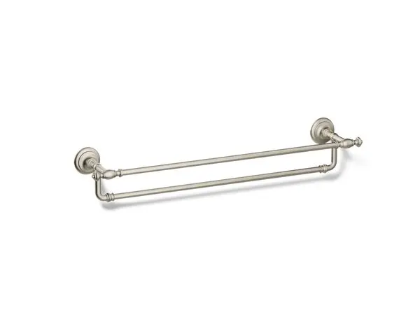 KOHLER Artifacts 24" Double Towel Bar - Vibrant Brushed Nickel