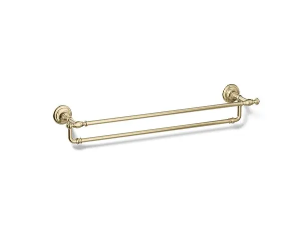 KOHLER Artifacts 24" Double Towel Bar - Vibrant French Gold