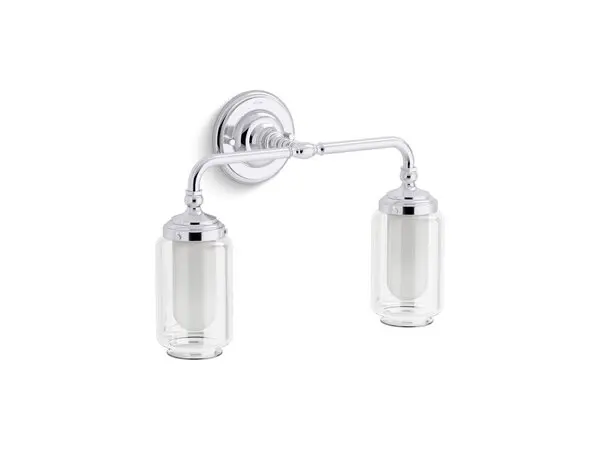 KOHLER Artifacts Two-light Sconce - Polished Chrome