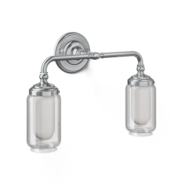 KOHLER Artifacts Two-light Sconce - Polished Chrome