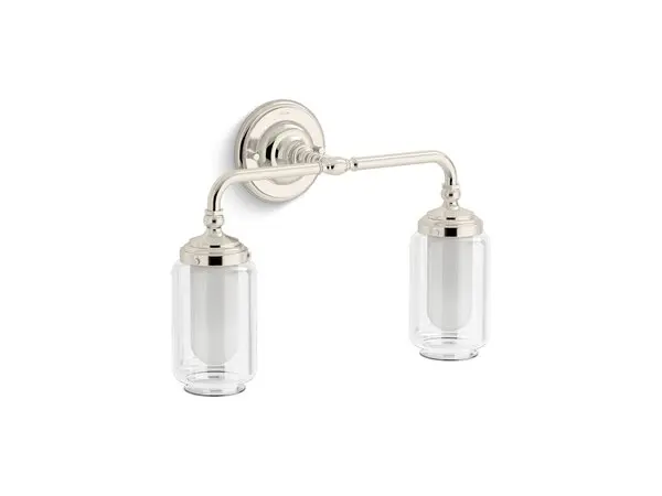 KOHLER Artifacts Two-light Sconce - Polished Nickel