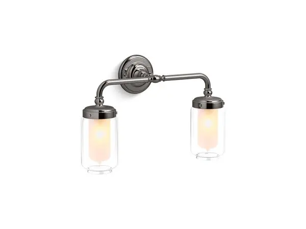 KOHLER Artifacts Two-light Sconce - Titanium