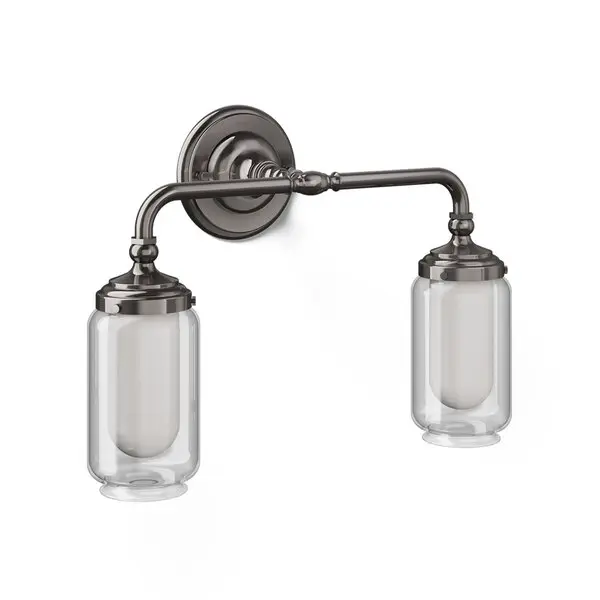 KOHLER Artifacts Two-light Sconce - Titanium