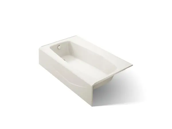 KOHLER Villager 60" X 34-1/4" Alcove Bath, Left Drain - One-color