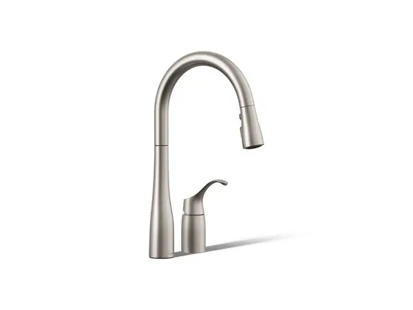 KOHLER Simplice Pull-down Kitchen Sink Faucet With Three-function Sprayhead - One-color