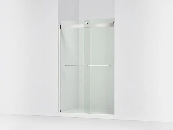 KOHLER Levity Sliding Shower Door, 74" H X 44-5/8 47-5/8" W, With 1/4" Thick Crystal Clear Glass - One-color