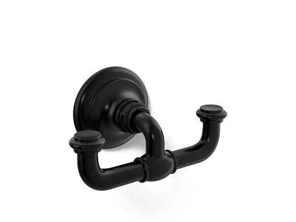 KOHLER Artifacts Double Robe Hook - Matte Black
