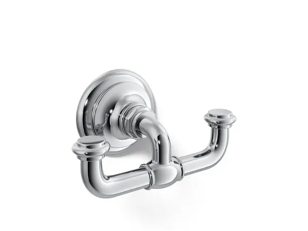 KOHLER Artifacts Double Robe Hook - Polished Chrome
