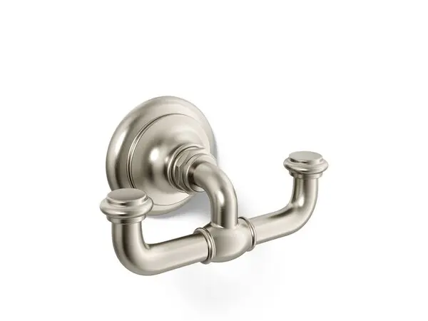 KOHLER Artifacts Double Robe Hook - Vibrant Brushed Nickel