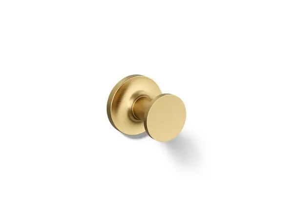 KOHLER Purist Robe Hook - Vibrant Brushed Moderne Brass