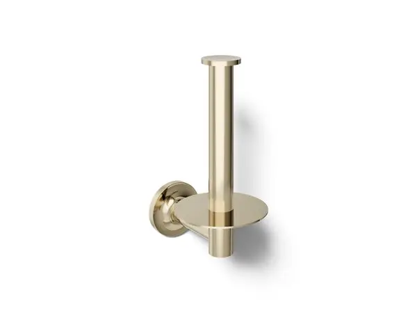 KOHLER Purist Vertical Toilet Paper Holder - Vibrant French Gold