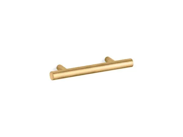 KOHLER Purist 3" Cabinet Pull - Vibrant Brushed Moderne Brass