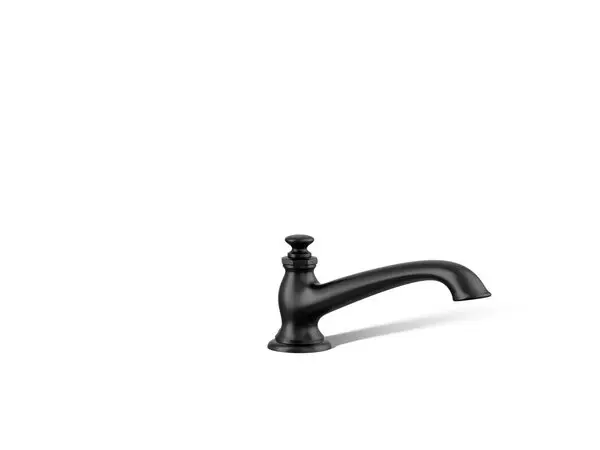 KOHLER Artifacts Deck-mount Bath Spout With Flare Design - Matte Black