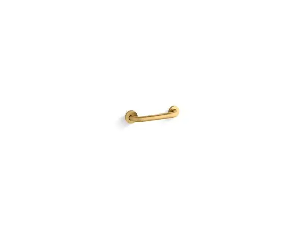 KOHLER Contemporary 12" Grab Bar - Vibrant Brushed Moderne Brass