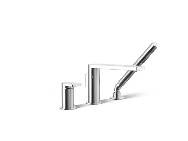 KOHLER Composed Deck-mount Bath Faucet With Handshower - Polished Chrome