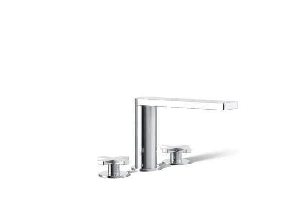 KOHLER Composed Deck-mount Bath Faucet With Cross Handles - Polished Chrome