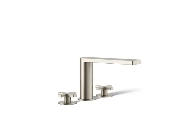 KOHLER Composed Deck-mount Bath Faucet With Cross Handles - Vibrant Brushed Nickel