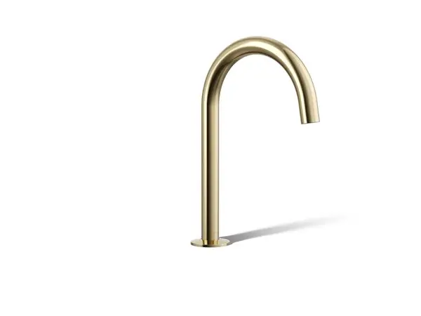 KOHLER Components Deck-mount Bath Spout With Tube Design - Vibrant French Gold