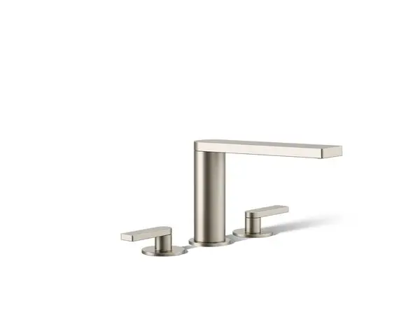 KOHLER Composed Deck-mount Bath Faucet With Lever Handles - Vibrant Brushed Nickel