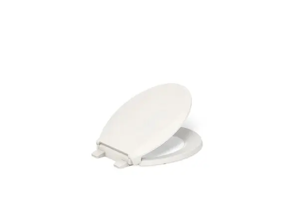 KOHLER Cachet Nightlight Readylatch Quiet-close Round-front Toilet Seat - Biscuit