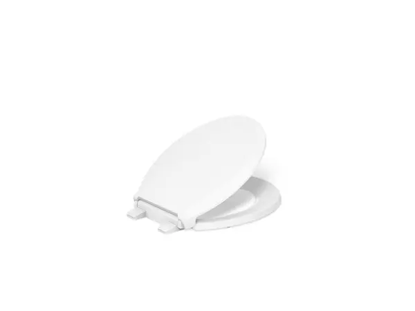 KOHLER Cachet Nightlight Readylatch Quiet-close Round-front Toilet Seat - White