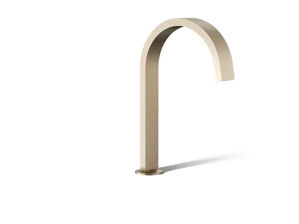 KOHLER Components Deck-mount Bath Spout With Ribbon Design - Vibrant Brushed Bronze