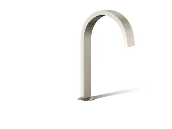 KOHLER Components Deck-mount Bath Spout With Ribbon Design - Vibrant Brushed Nickel