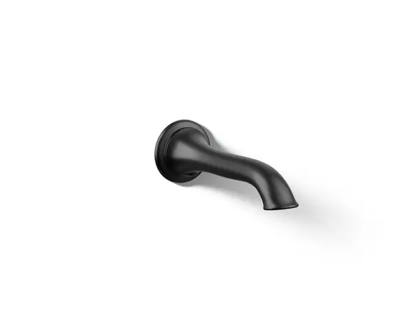 KOHLER Artifacts Wall-mount Bath Spout With Flare Design - Matte Black