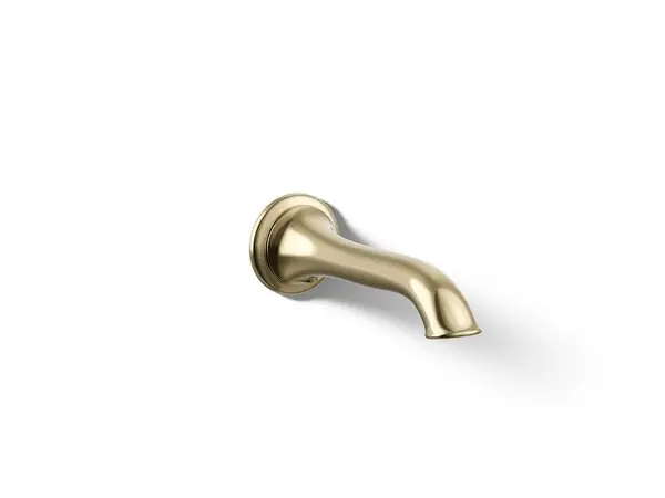 KOHLER Artifacts Wall-mount Bath Spout With Flare Design - Vibrant French Gold