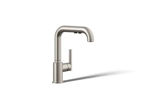 KOHLER Purist Pull-out Kitchen Sink Faucet With Three-function Sprayhead - One-color