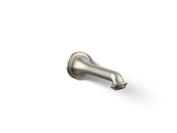 KOHLER Artifacts Wall-mount Bath Spout With Turned Design - Vibrant Brushed Nickel