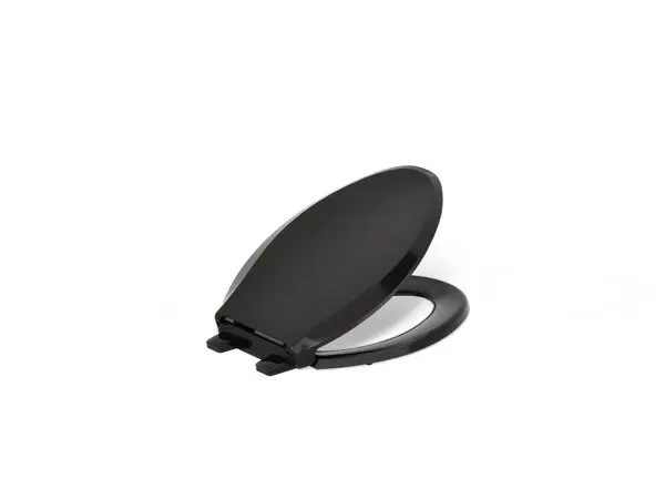 KOHLER Cachet Nightlight Readylatch Quiet-close Elongated Toilet Seat - Black Black