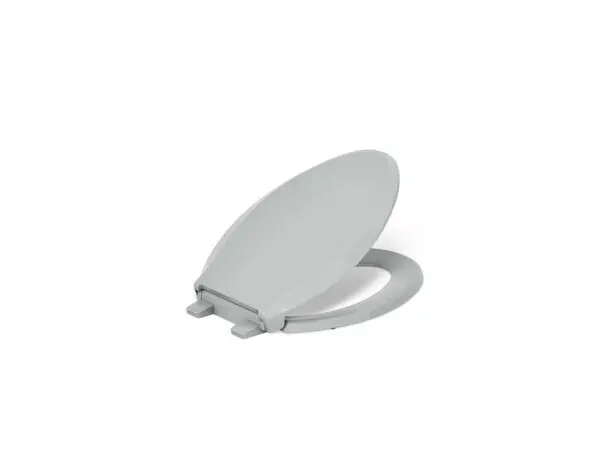 KOHLER Cachet Nightlight Readylatch Quiet-close Elongated Toilet Seat - Ice Grey